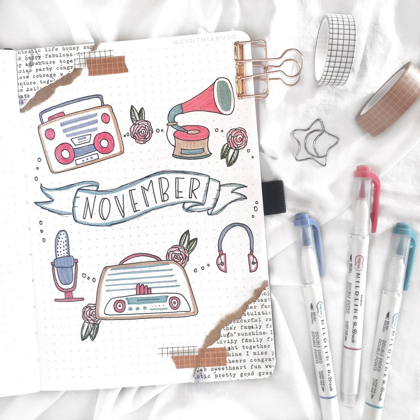 35+ November Bullet Journal Ideas