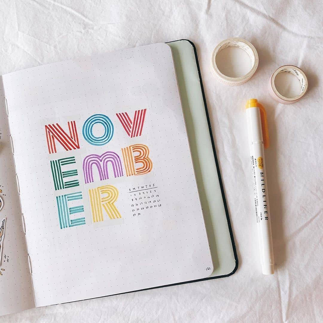 35+ November Bullet Journal Ideas