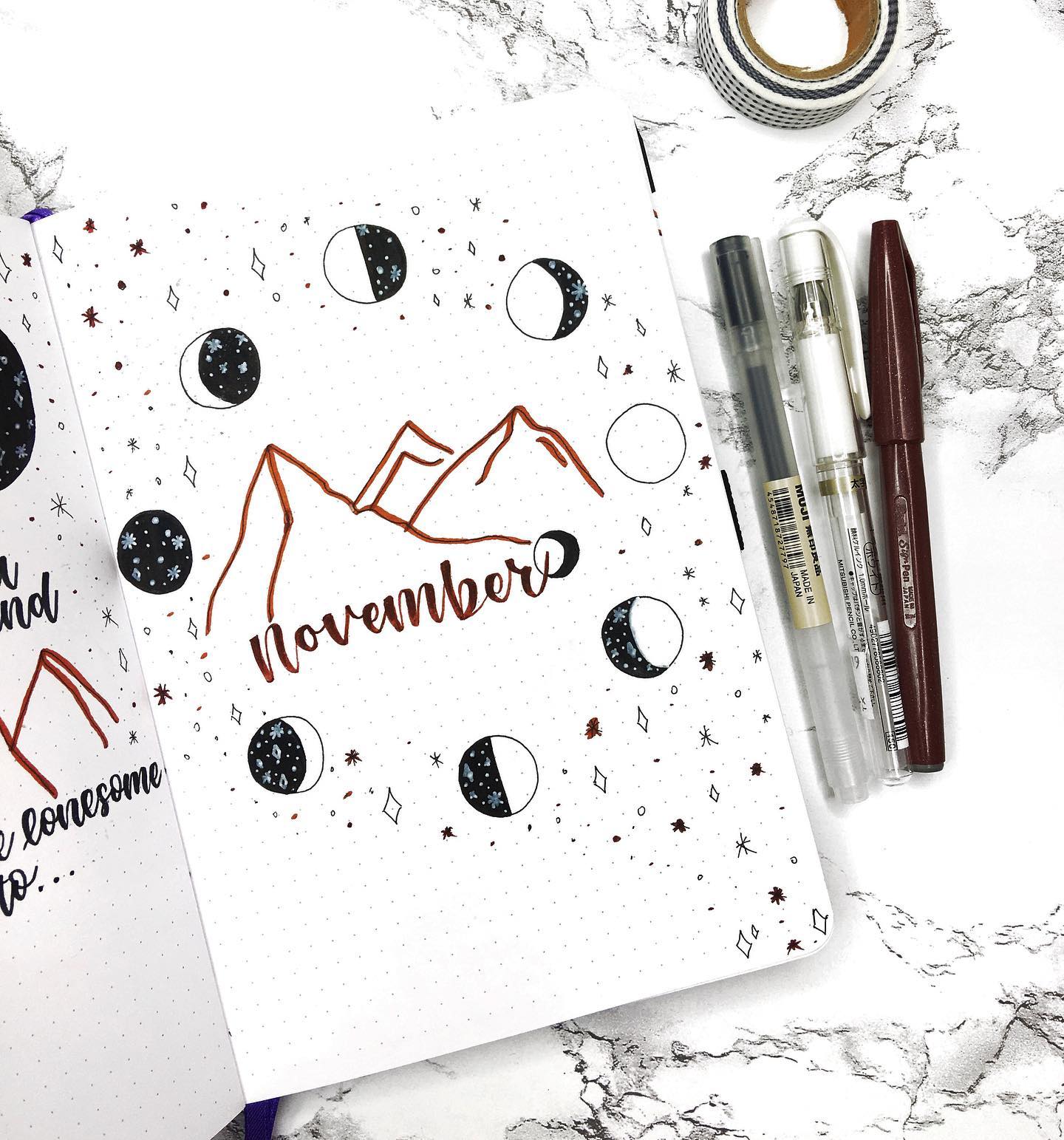 35+ November Bullet Journal Ideas